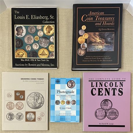 Blazing Auctions - (5) U.S. Coin Collector Guide Books