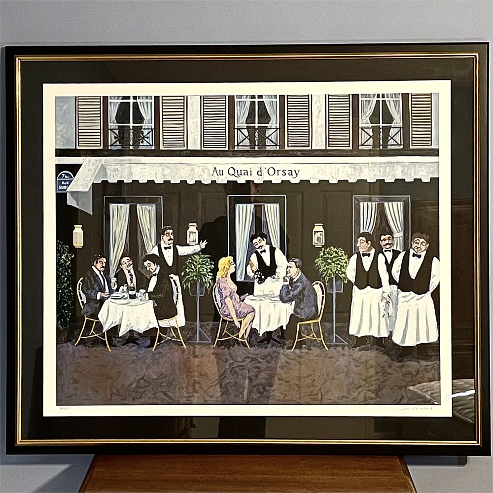 Blazing Auctions - Signed Guy Buffet "Au Quai d'Orsay" Numbered 86/595 ...