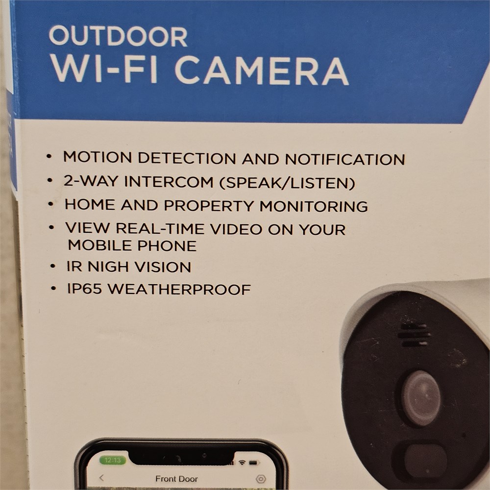 Blazing Auctions - Vivitar Brand Smart Outdoor WIFI Security Camera