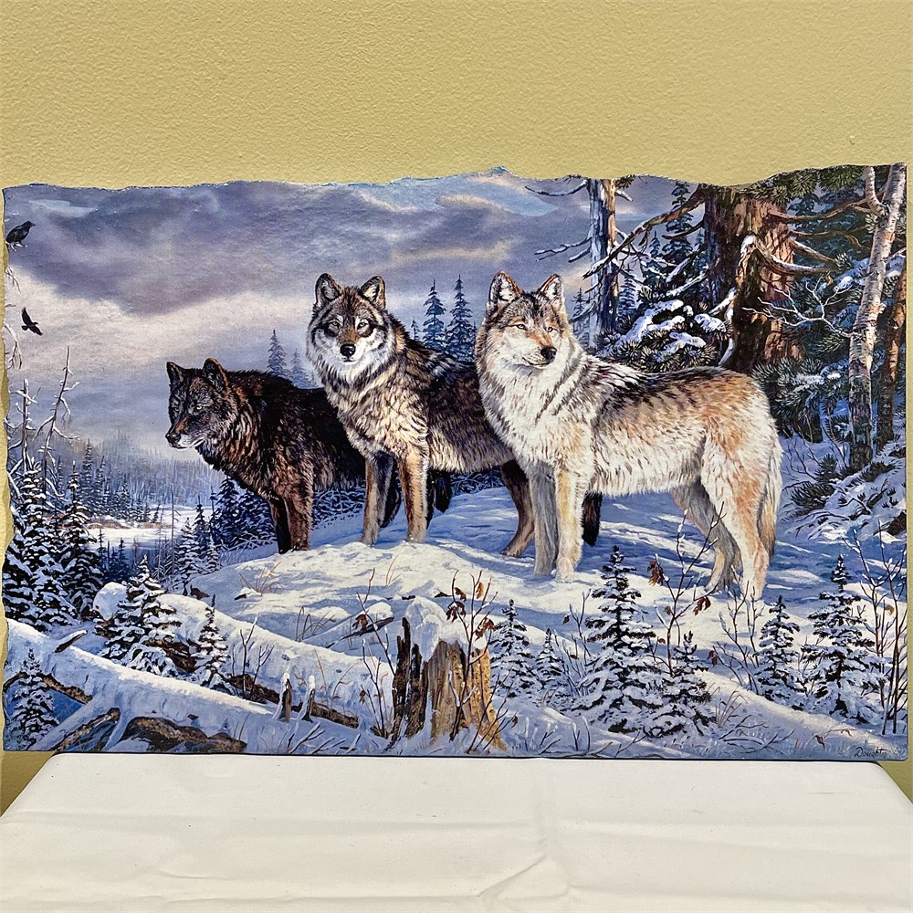 Blazing Auctions - Terry Doughty Signed "Sentinels of the Forest" Art ...