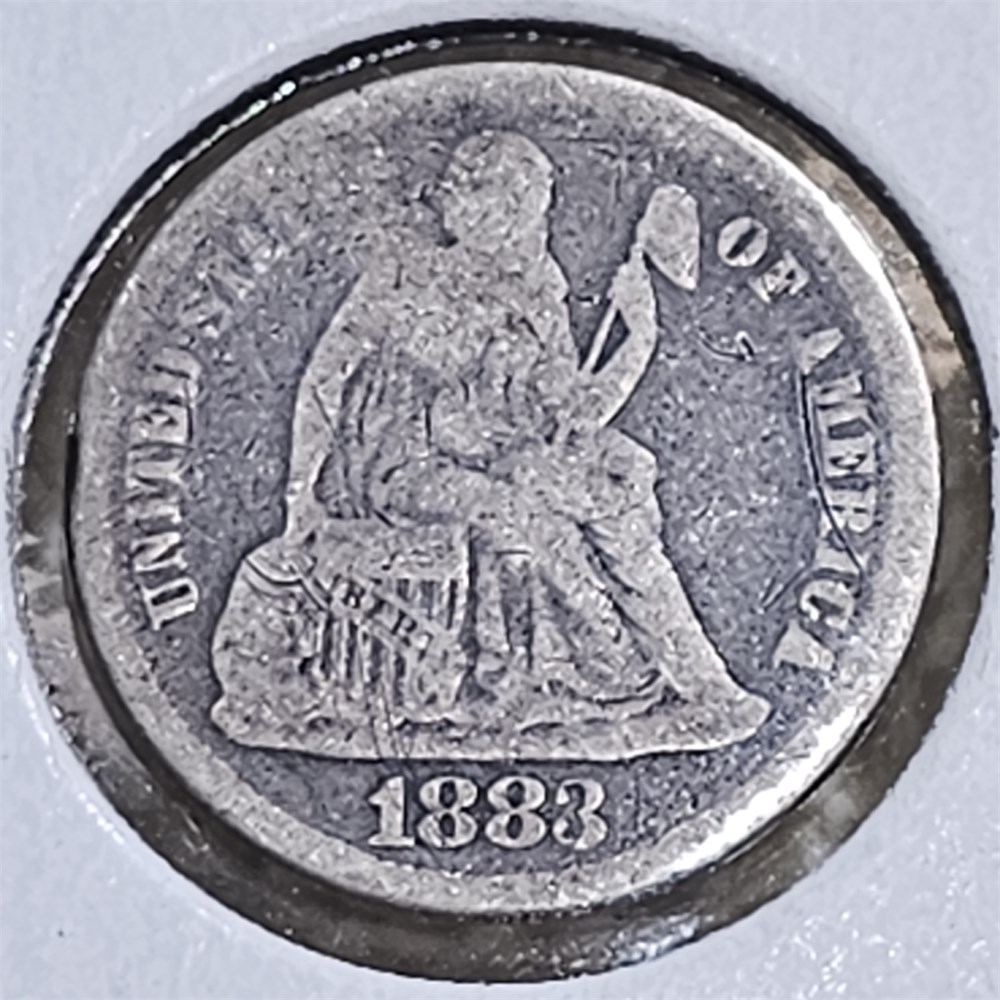 Blazing Auctions - 1883 Seated Liberty Silver Dime.