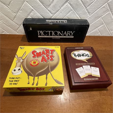 Blazing Auctions - Grouping of Games- Pictionary, Smart Ass & The Game ...