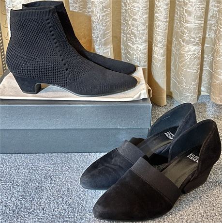 Blazing Auctions - Eileen Fisher 6.5 Purl Recycled Stretch Knit Boots ...