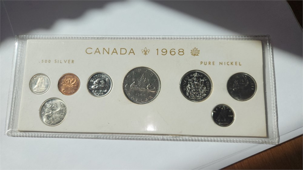 Blazing Auctions - 1968 Canada Coin set