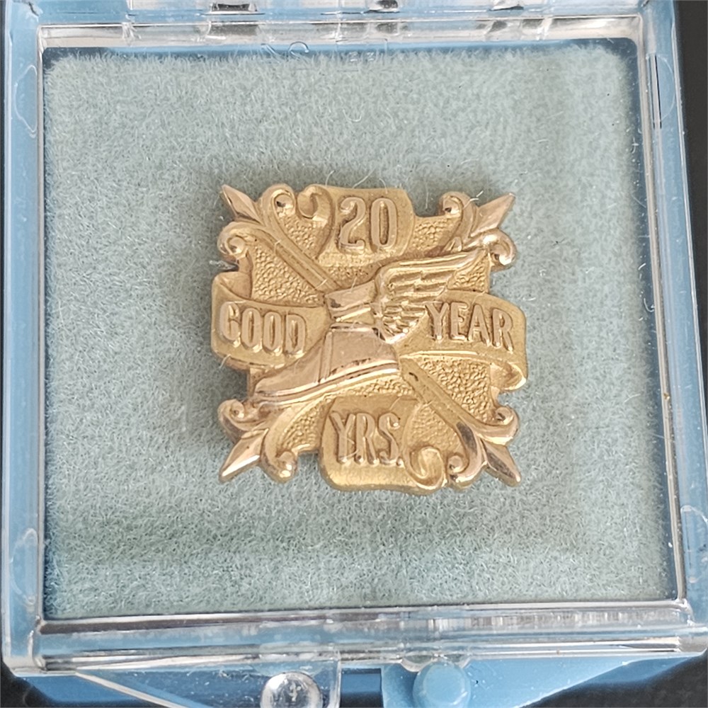 Blazing Auctions - Vintage Goodyear 20 Year Service Pin or Tie Tac.