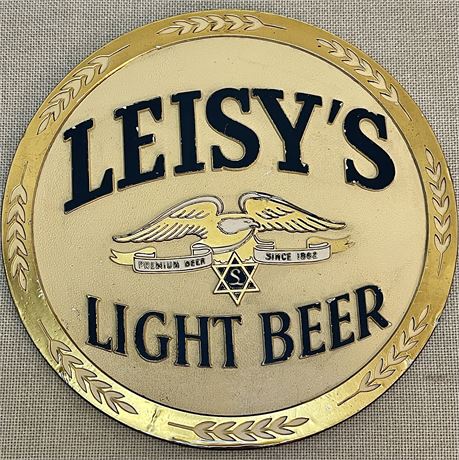 Blazing Auctions - Vtg Leisy's Light Beer Sign