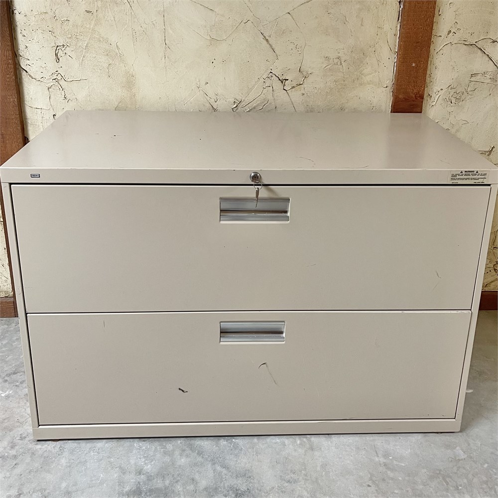 Blazing Auctions - Hon Locking 2-Drawer Lateral Filing Cabinet