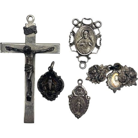 Blazing Auctions - 925 Sterling Silver Religious Pendants