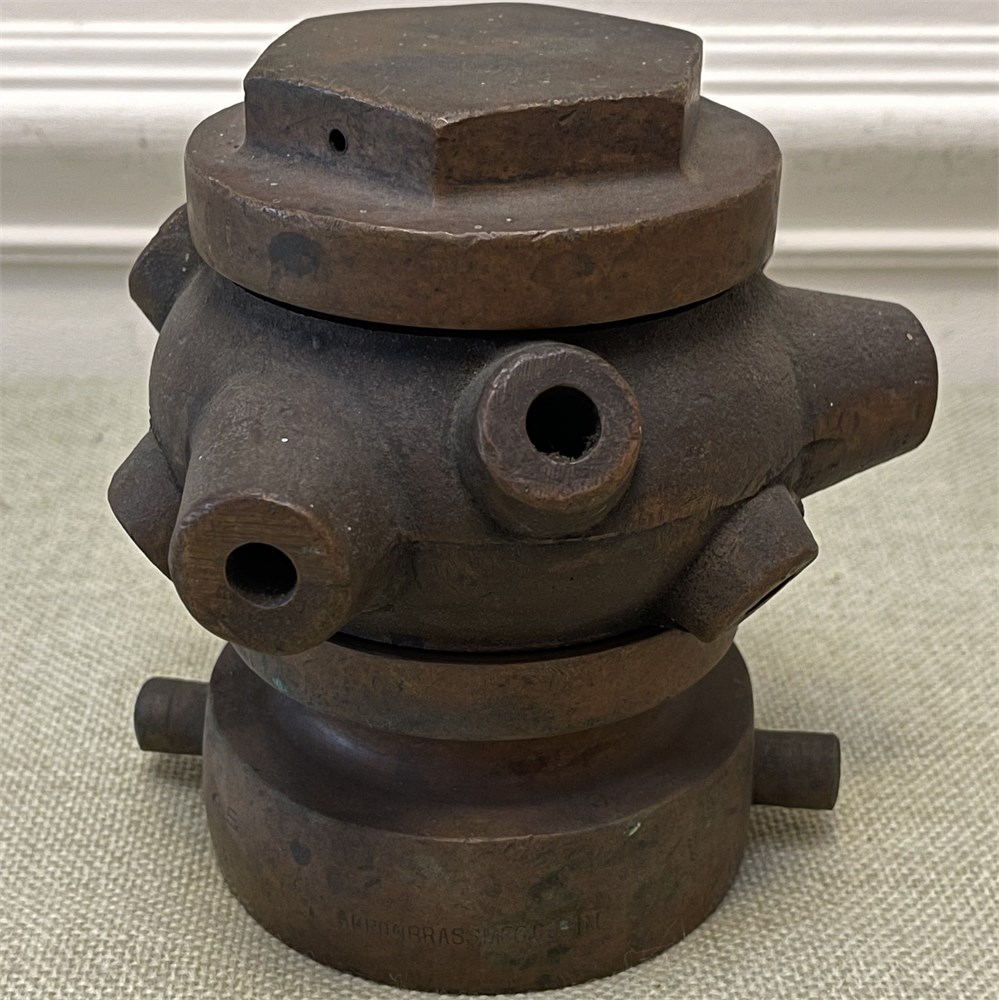 Blazing Auctions - Antique Akron Brass Rotating Cellar Nozzle ...