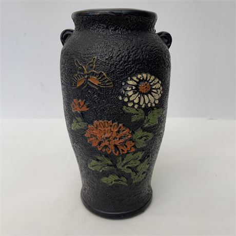 Blazing Auctions - 1930s Tokanabe Ware Black Hand Painted Japanese ...