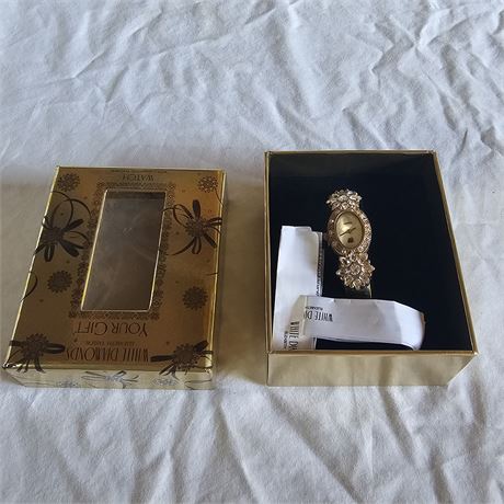 Blazing Auctions - Elizabeth Taylor White Diamonds Collection gold-tone ...