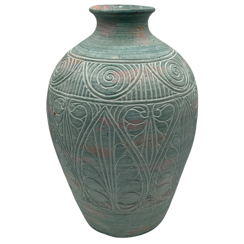 Blazing Auctions - Handmade Multi-Colored Pottery Vase