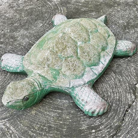 Blazing Auctions - Solid Cement Turtle Garden Statue
